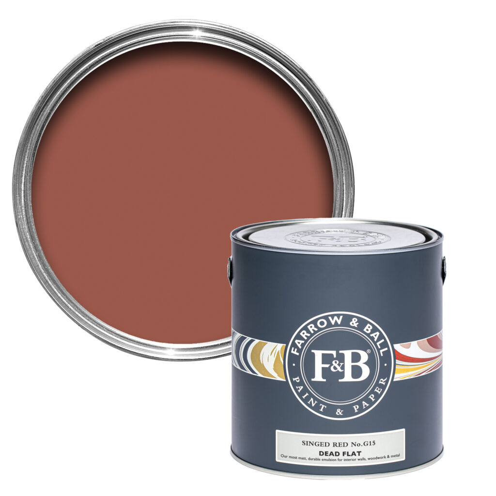 Singed Red No.G15, Farrow and Ball Archiv - Ahle STILSICHER - Tapeten ...